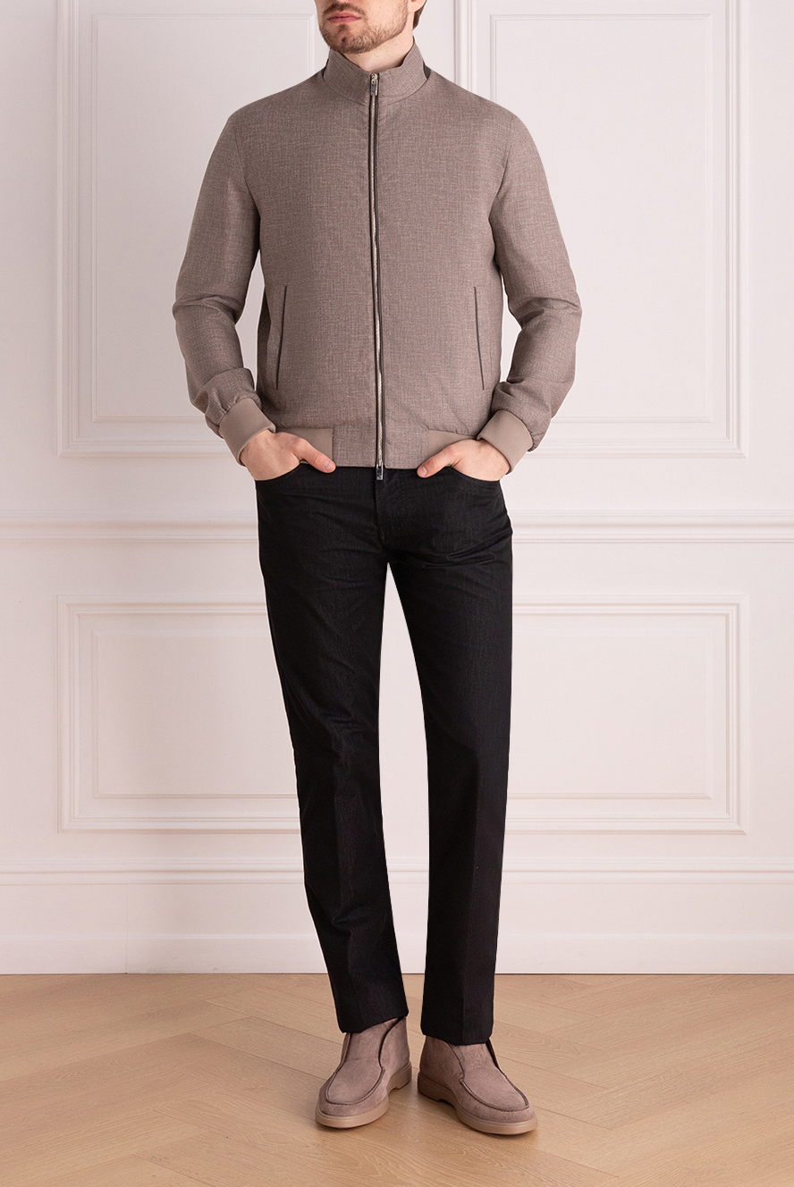 Tombolini чоловіча бежева куртка з вовни 178526 — Чоловічі куртки в ...