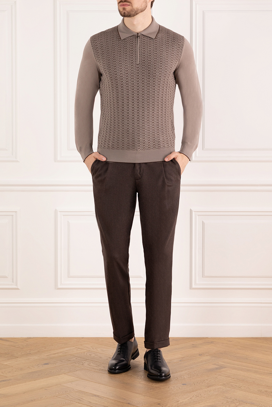 Scissor Scriptor штани чоловічі коричневі з манжетами 184777 — Чоловічі ...