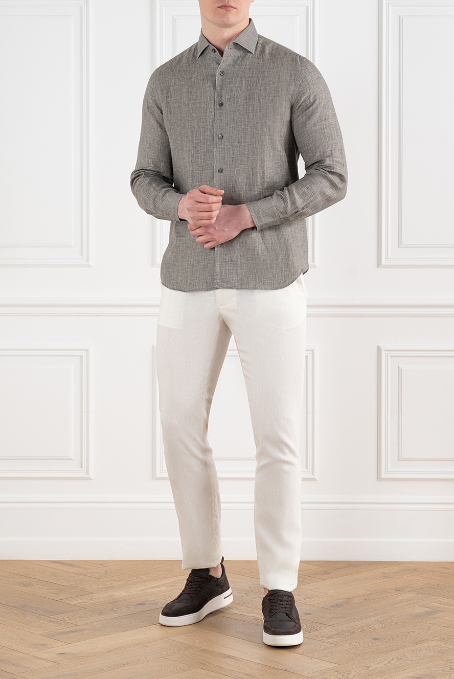 Cesare di Napoli штани чоловічі білі на зав'язці 186440 — Чоловічі ...