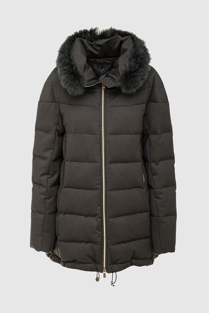 Montecore green wool down jacket for women 138556 — Women down coats ...