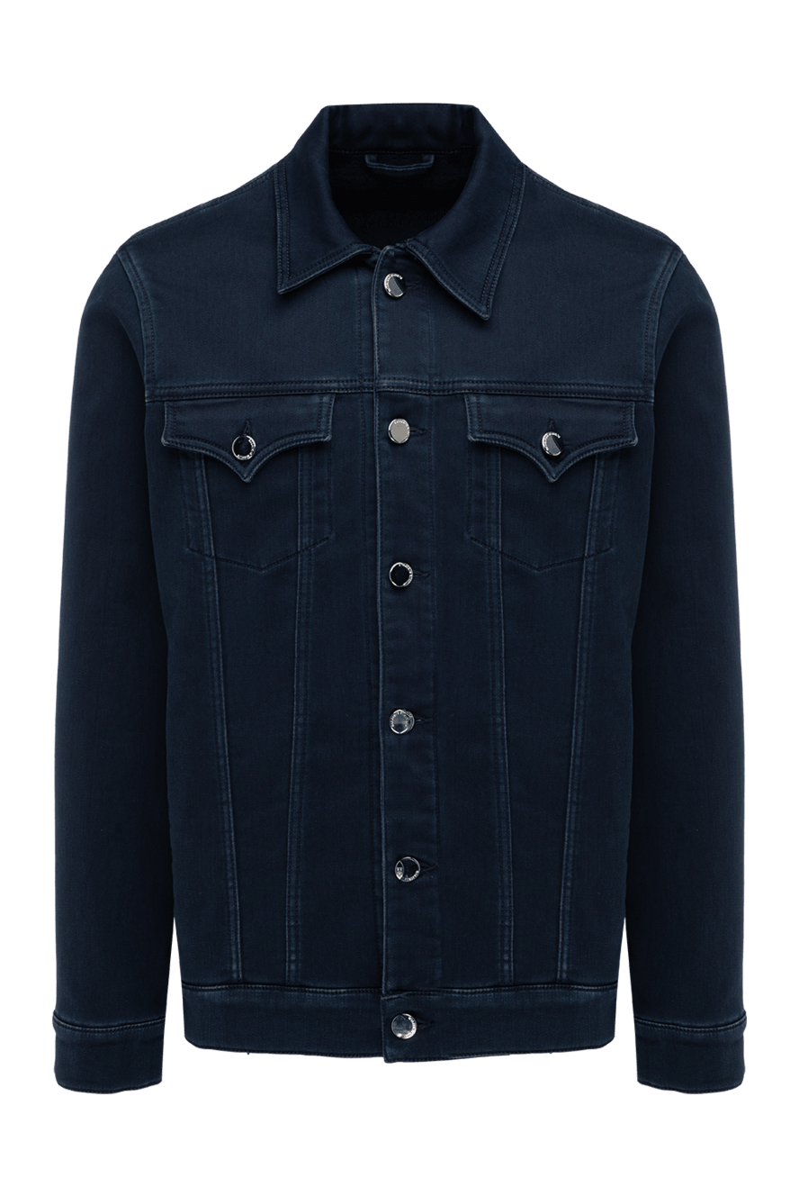 Scissor Scriptor denim jacket blue for men 175128 — Men denim jacket ...