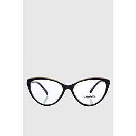 Chanel окуляри з пластику та металу чорна жіночі 163787 — Жіноча окуляри в інтернет-магазині Domino