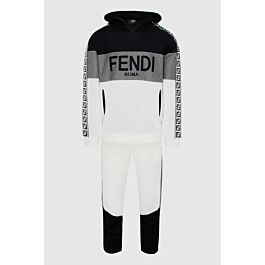 Fendi sports suit for men made of cotton and polyester white 171084 ...