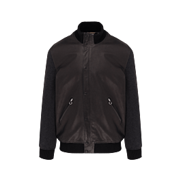 Seraphin brown leather and cashmere jacket for men 174680 — Men сloaks ...