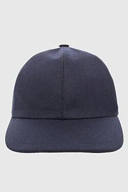 Enrico Mandelli blue wool and cashmere cap for men 165959 — Men cap ...